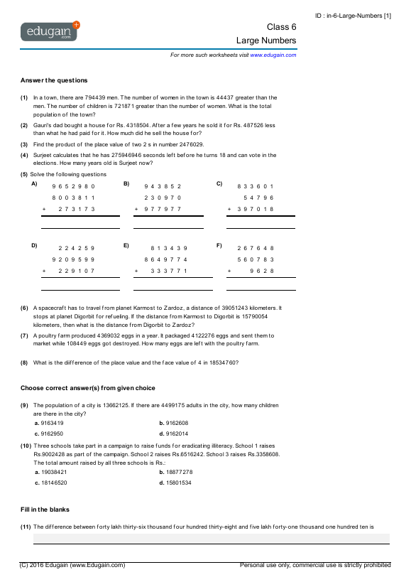 Cbse Class 6 Worksheet Components Of Food Vitamin Carbohydrates Grade 